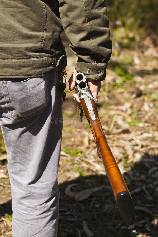 Gun open stock photo. Image of hunting, rifleman, leisure - 13410490