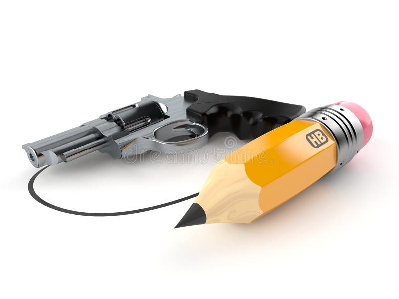 Gun Pencil Stock Illustrations – 733 Gun Pencil Stock Illustrations ...