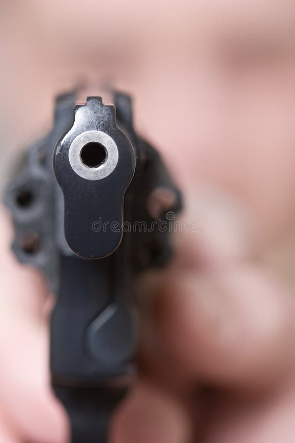 At gun point stock photo. Image of point, shoot, replica - 4297046