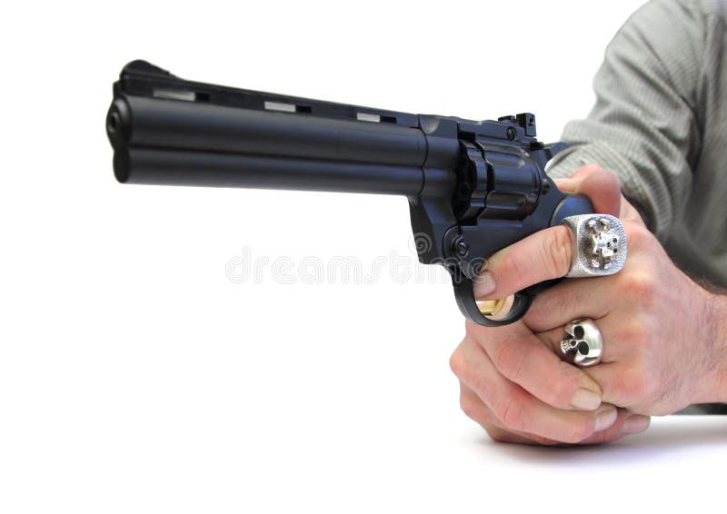 Gun pointing stock image. Image of pointing, shot, weapon - 21869297