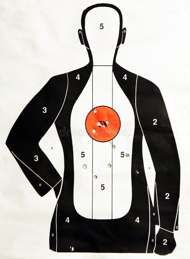 Gun Ranch Target Result Score Stock Image - Image of ammo, bullet: 84560037