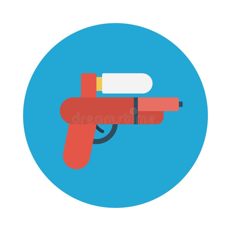 Gun Reception Vector Flat Icon Stock Vector - Illustration of plastic ...
