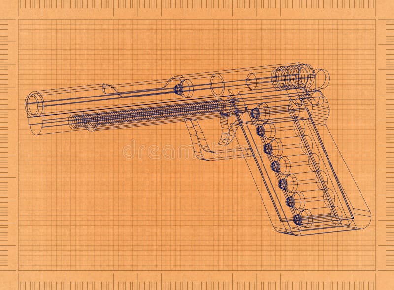 Blueprint Gun Stock Illustrations – 1,048 Blueprint Gun Stock ...