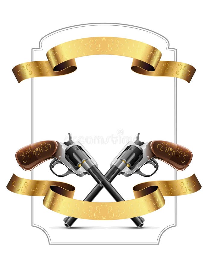 Crossed Pistol Stock Illustrations – 1,028 Crossed Pistol Stock ...