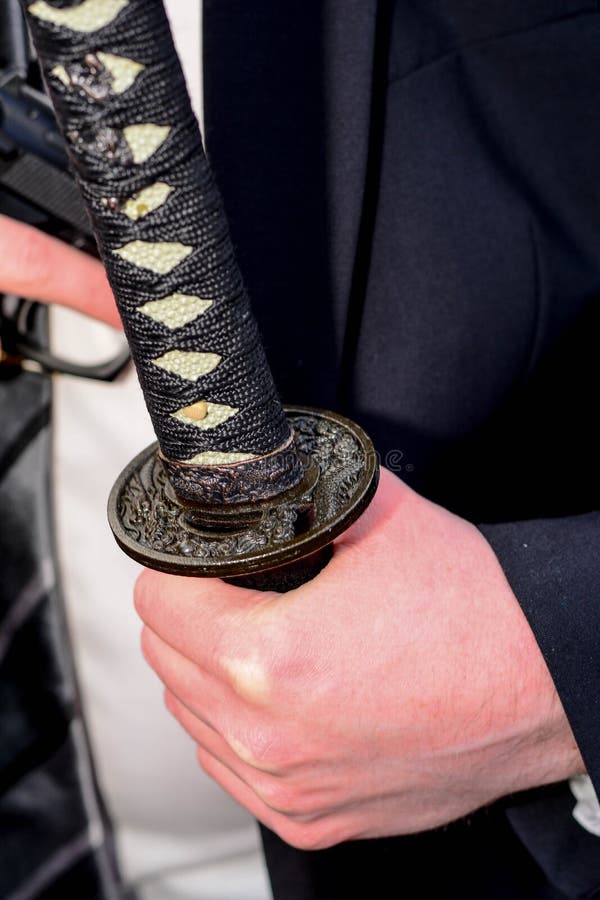 Gun and samurai sword stock image. Image of katana, governmen - 47134569