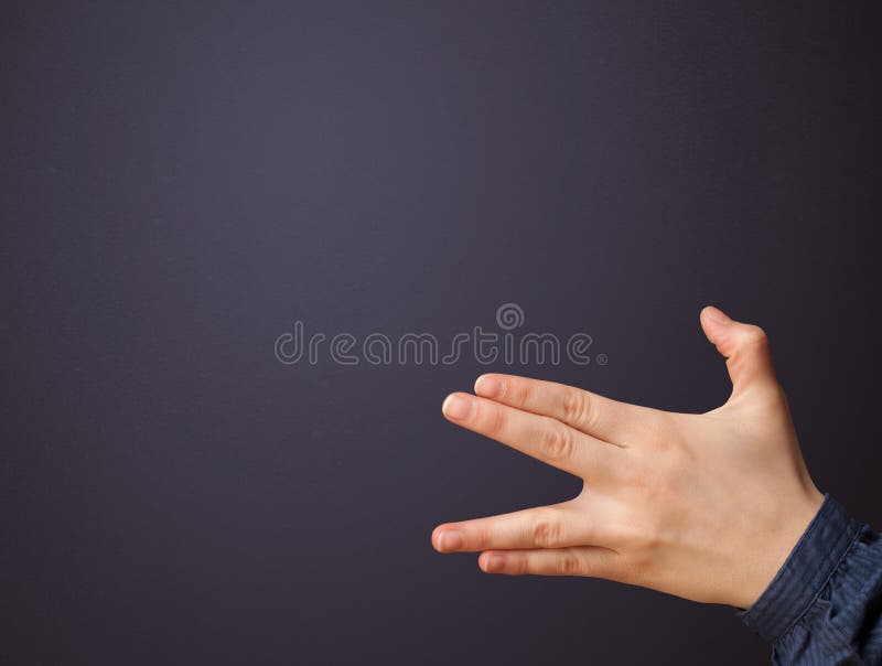 Gun shaped woman hand stock photo. Image of firearm, finger - 50362336