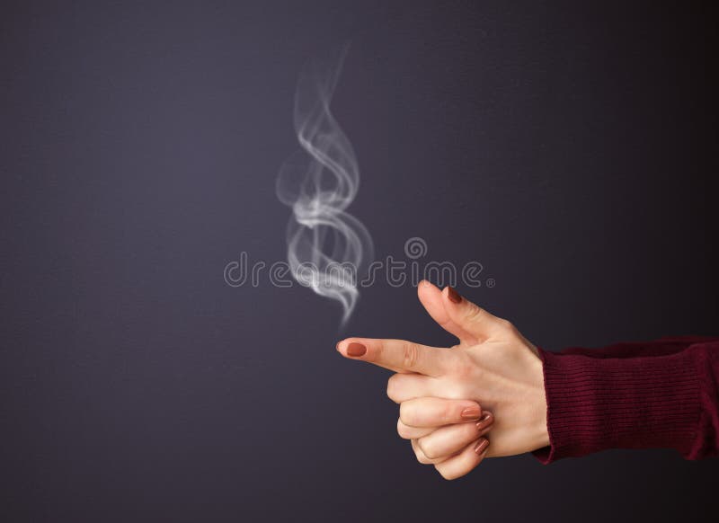 Gun shaped woman hand stock image. Image of hand, shot - 86211541