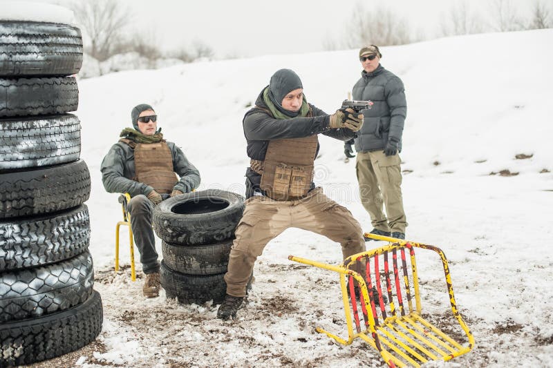 Gun Shooting Training Course with Instructor in Cafe Bar Environment ...