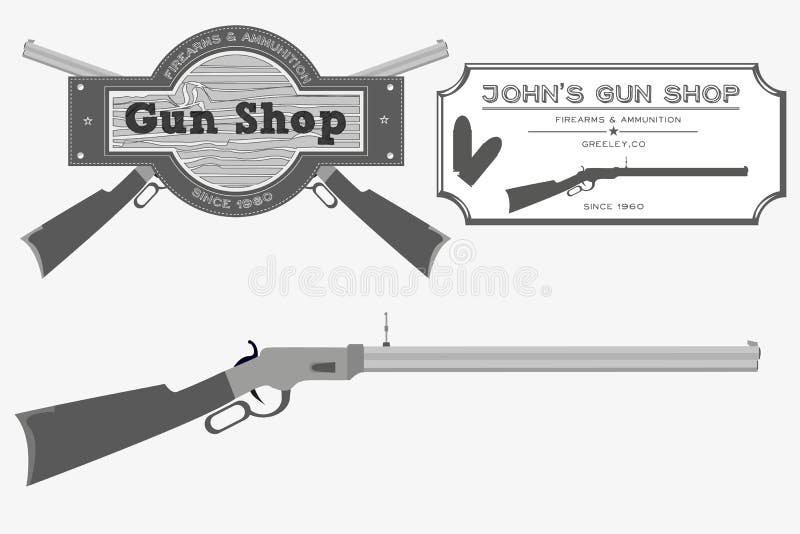 Gun Shop Logo Stock Illustrations – 648 Gun Shop Logo Stock ...