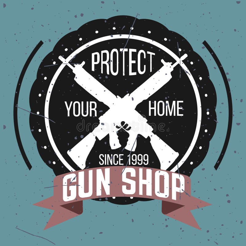Gun Shop Logo Stock Illustrations – 364 Gun Shop Logo Stock ...
