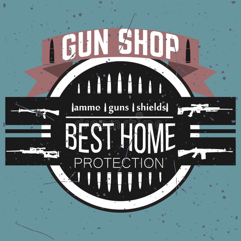 Gun Shop Logo Stock Illustrations – 720 Gun Shop Logo Stock ...