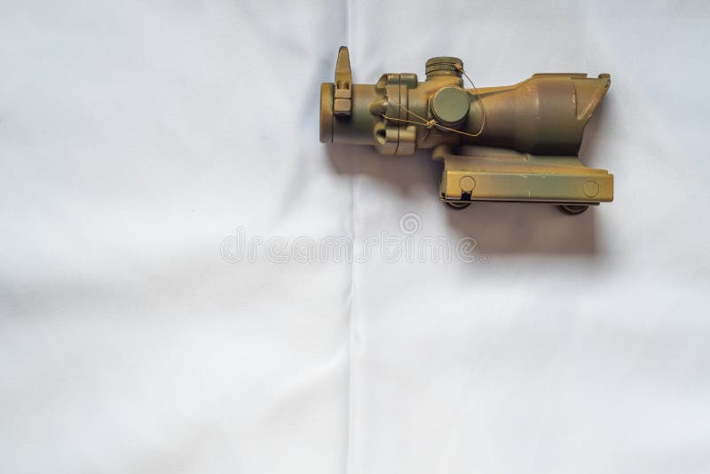 Gun Sight on White Background Stock Image - Image of rifle, judiciary ...