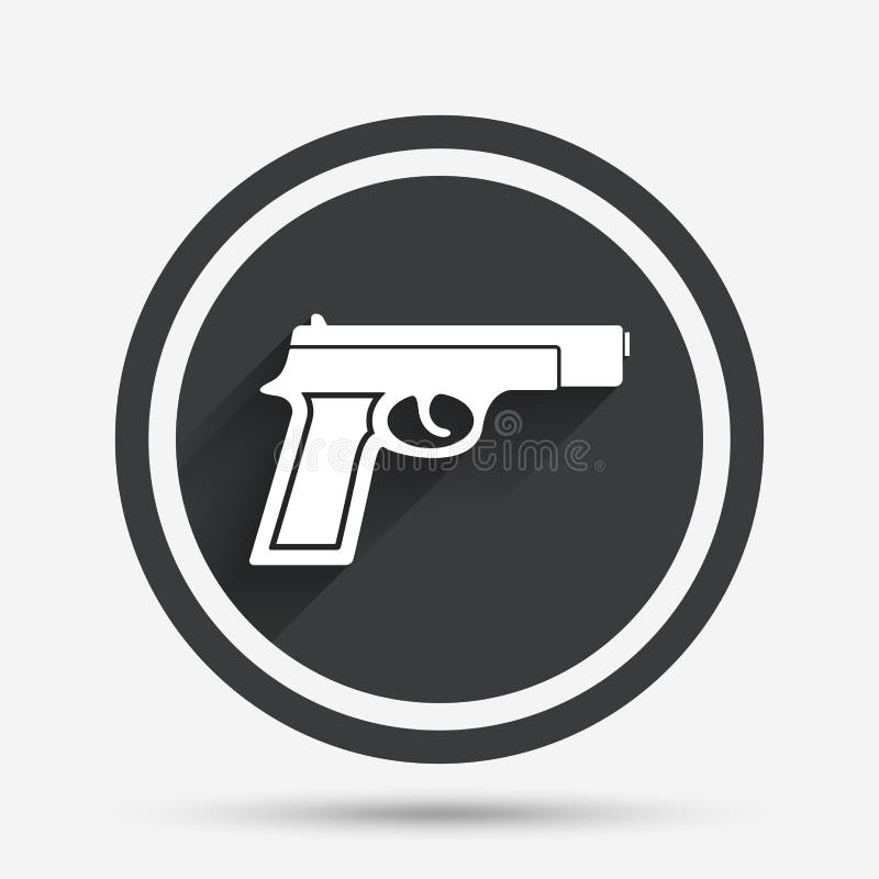 Gun Sign Icon. Firearms Weapon Symbol Stock Vector - Illustration of ...