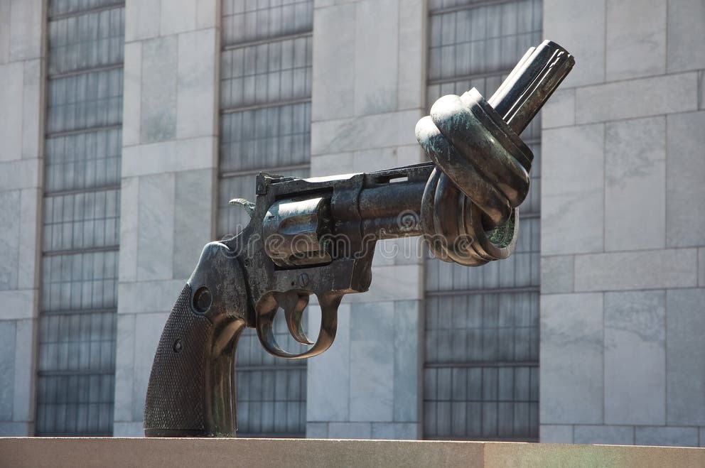 Gun tied in a knot editorial image. Image of pistol, peaceful - 20883260
