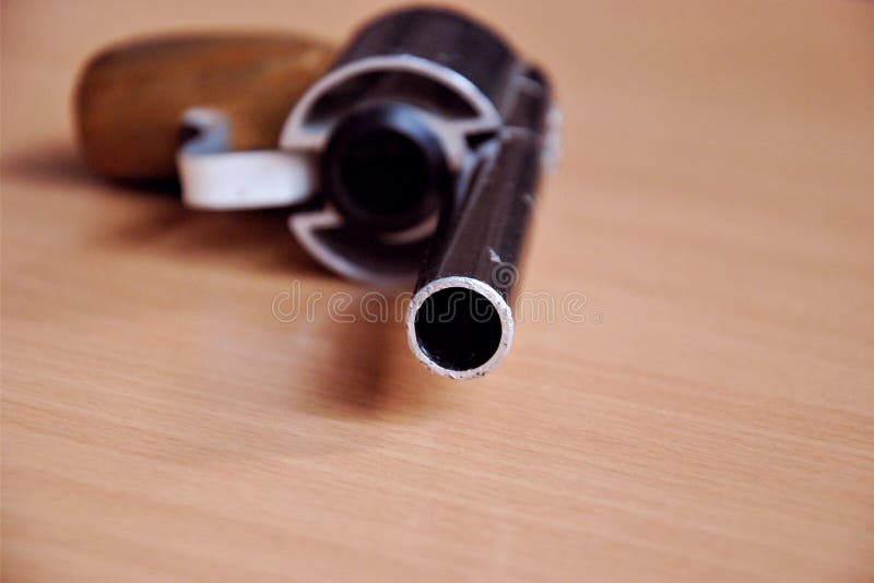 GUN: Top of barrel stock photo. Image of black, shot - 87473934