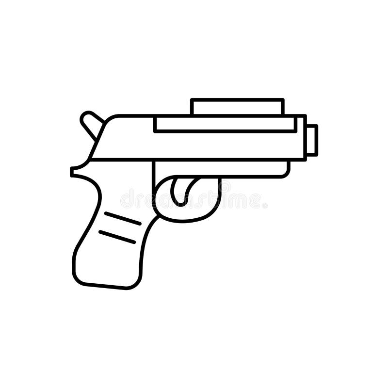 Gun Vector Icon Which Can Easily Modify or Edit. Stock Vector ...