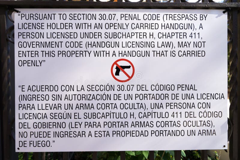 Texas Open Carry Signage Stock Photos - Free & Royalty-Free Stock ...