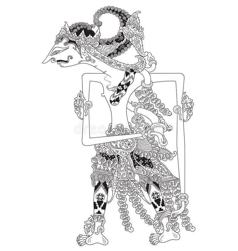 Gunadewa stock vector. Illustration of indonesia, kurawa - 192094892