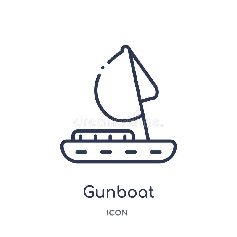 Gunboat Icon. Trendy Gunboat Logo Concept on White Background Fr Stock ...