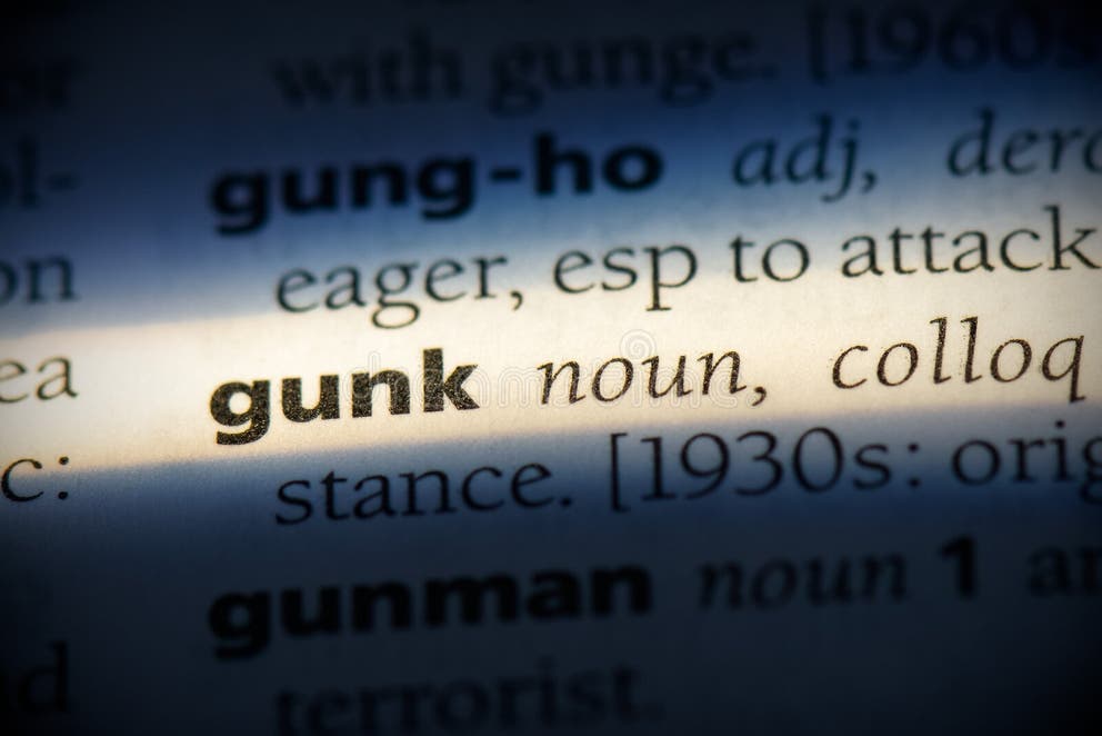 Gunk stock photo. Image of page, isolated, linguistic - 161576544