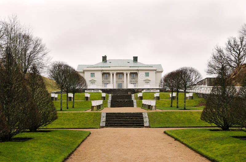 Facade of the Gunnebo Slott Palace Outside Gothenburg, Sweden Stock ...