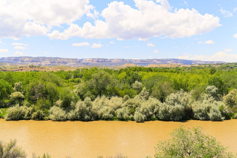 Gunnison River Near Grand Junction Stock Image - Image of mountains ...