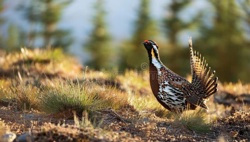 Gunnison Sage-grouse or Lesser Sage-grouse, AI Generated Stock Illustration - Illustration of ...