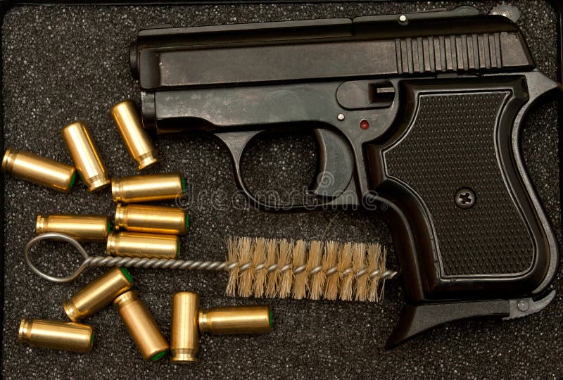 Guns and bullets stock image. Image of bullets, cleaning - 15514405