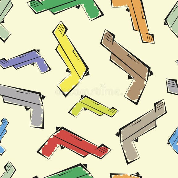 Guns seamless texture stock vector. Illustration of backdrop - 46278415