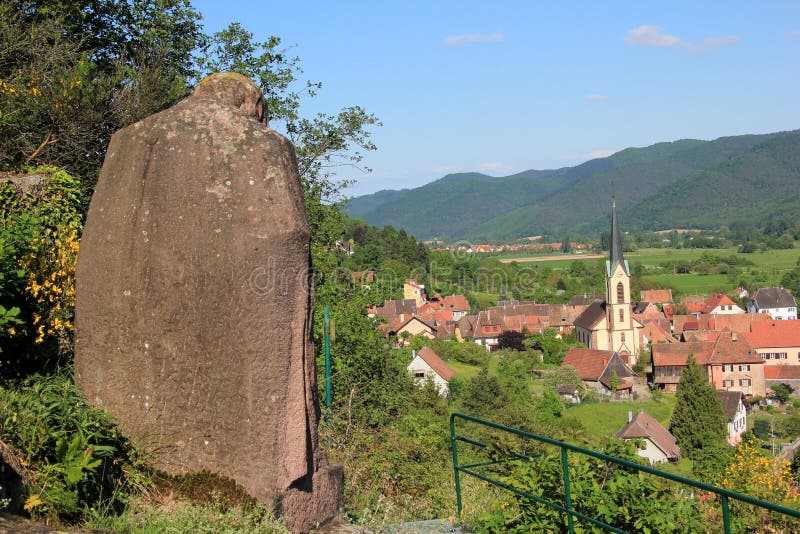 Gunsbach, village d'Alsace image stock. Image du monument - 39280283