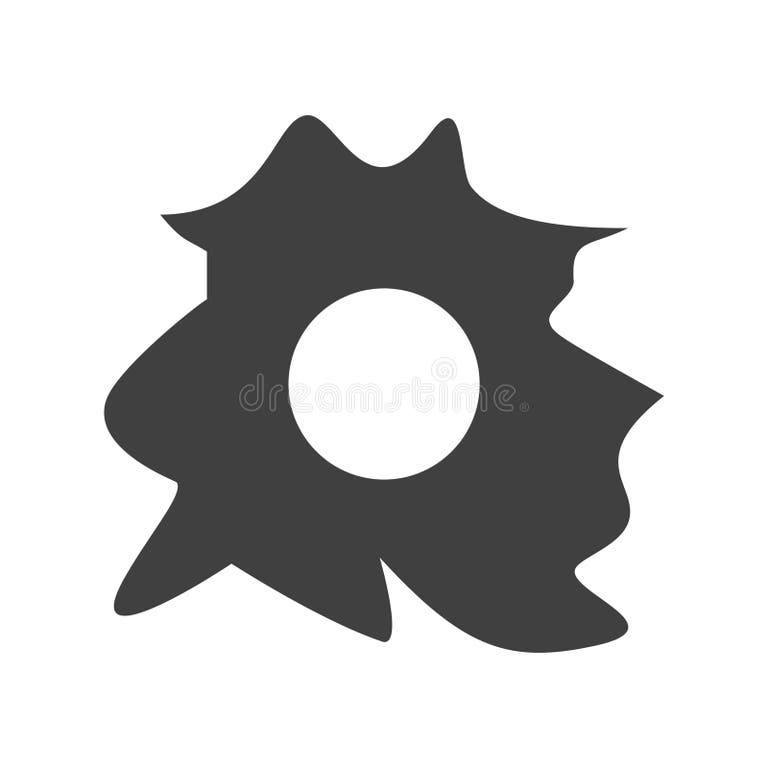 Gunshot Wound Logo Design Template Stock Vector - Illustration of ...