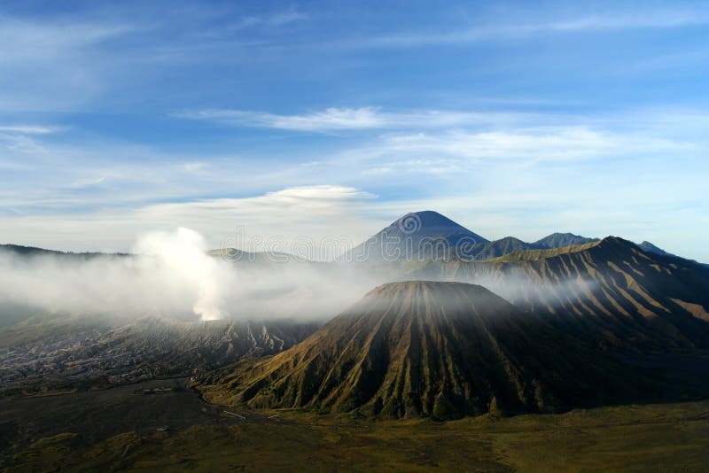 Gunung Bromo after sunrise stock image. Image of geology - 24469755