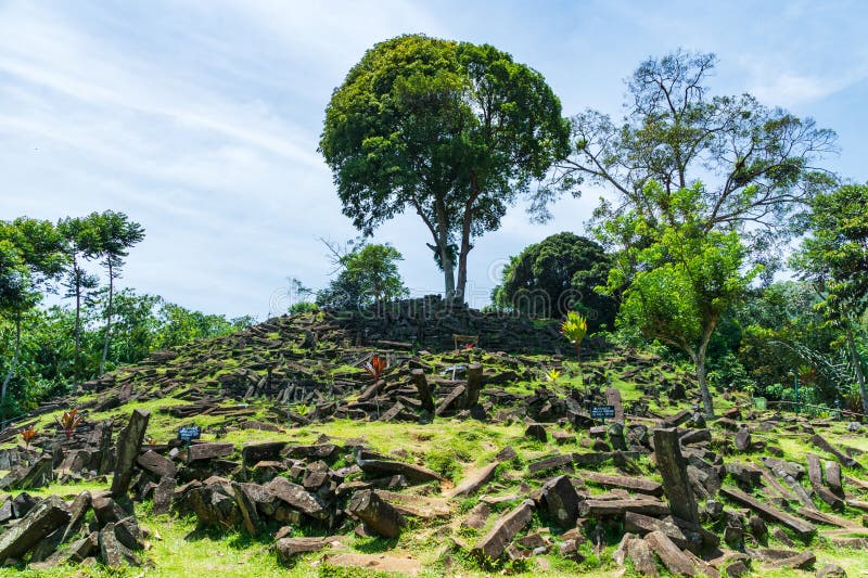 Gunung Padang Megalithic Site in Cianjur, West Java, Indonesia. Stock ...