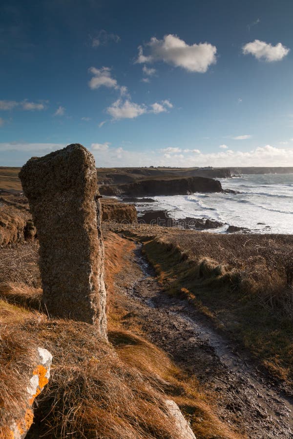 Gunwalloe stock image. Image of england, cove, peninsula - 64896849