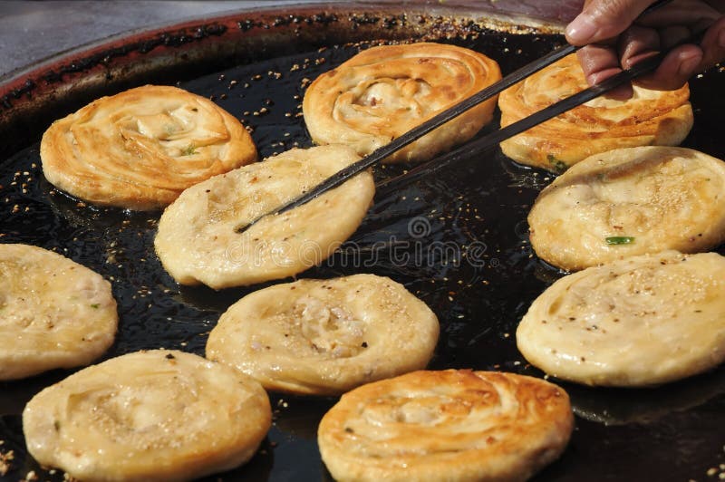 Guokui,Chinese griddlecake stock image. Image of battercake - 30944923