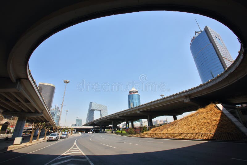 Guomao bridge in Beijing editorial stock image. Image of china - 24357424