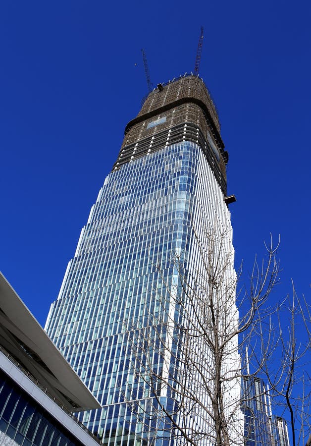 Beijing Skyscraper Guomao Beijing China Editorial Photo - Image of ...