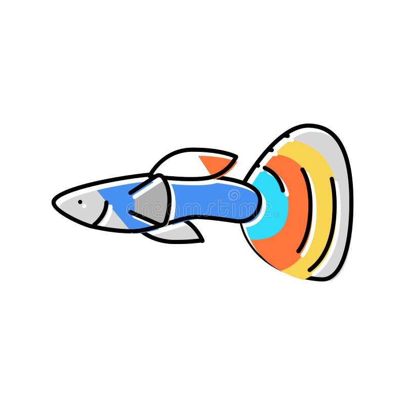 Guppy Fish Color Icon Vector Illustration Stock Vector - Illustration ... Guppy Fish Color Icon Vector Illustration Stock Vector - Illustration ...