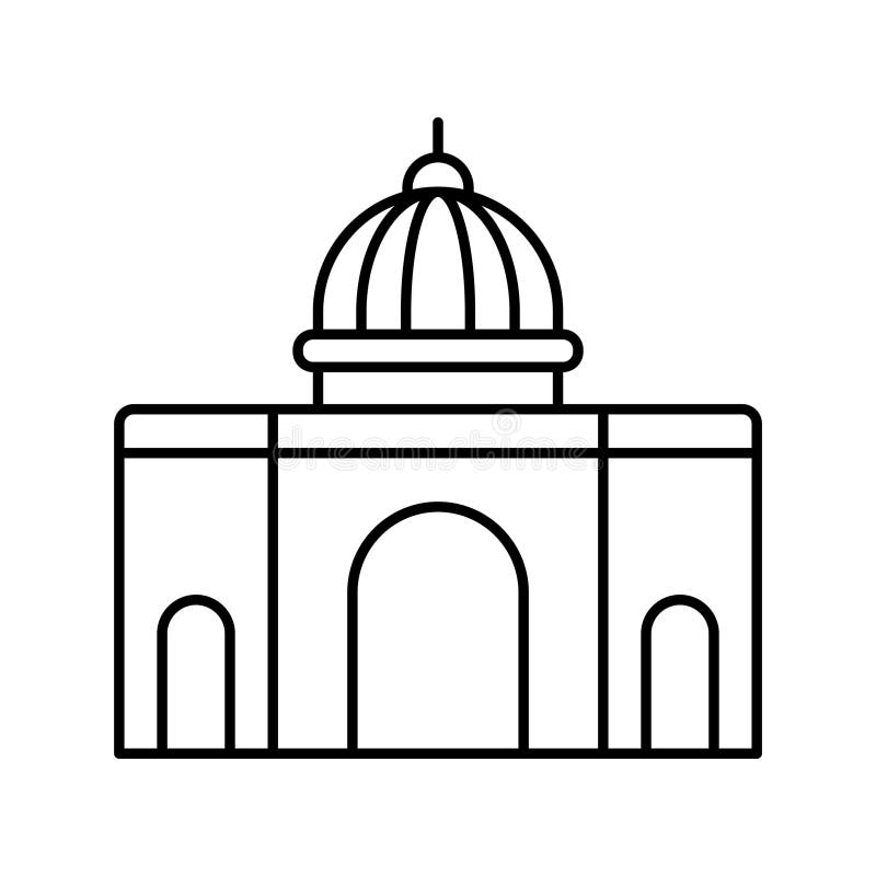 Gurdwara building icon stock illustration. Illustration of asia - 351860369