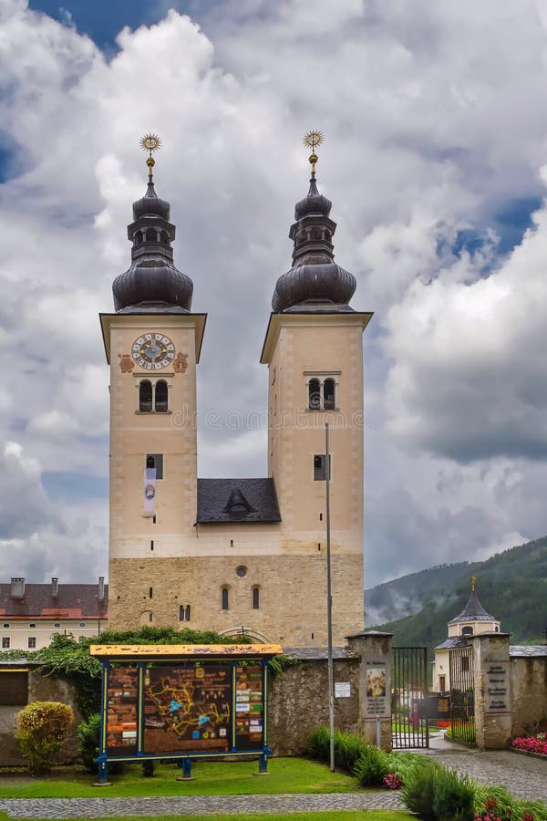 Gurk Cathedral, Austria stock image. Image of basilica - 360197663