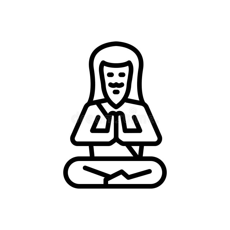 Mix Icon for Guru, Master and Grave Stock Vector - Illustration of guru ...