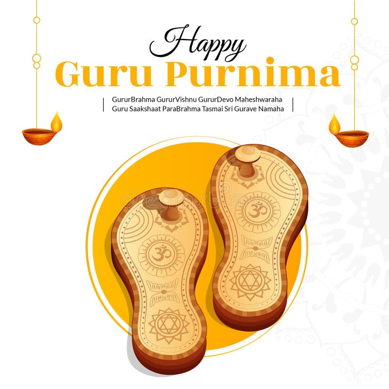 Guru Purnima of Banner Design Stock Vector - Illustration of male ...