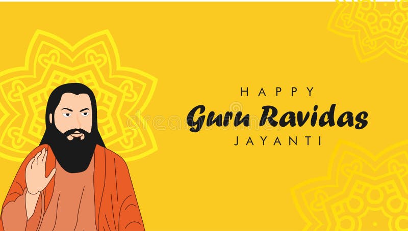 Guru Ravidas Jayanti Banner Template Stock Vector - Illustration of ...