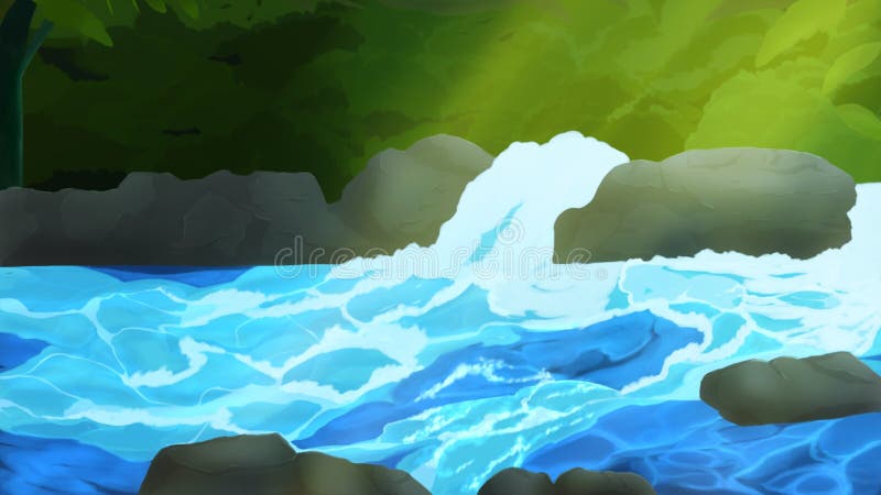 492 Trees River Graphic Illustration Collage Stock Photos - Free ...