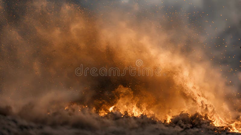 Gust Wind Blows through Bonfire, Causing Swirl Stock Footage - Video of ...