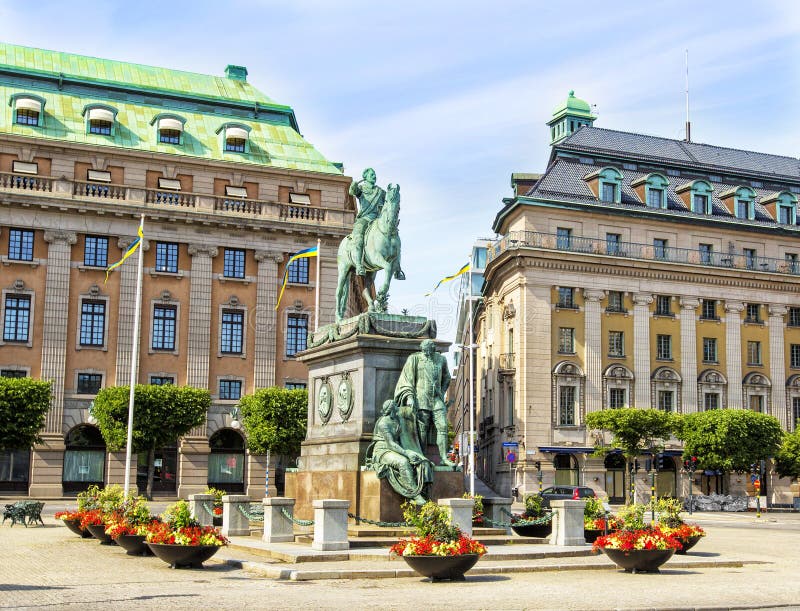 Gustav Adolfs Torg in Stockholm, Schweden Redaktionelles Foto - Bild ...
