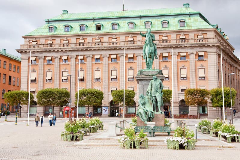 Gustav Adolfs Torg, Stockholm, Sweden Editorial Stock Image - Image of ...