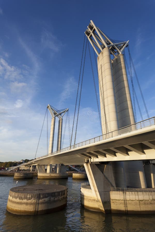Gustave Flaubert Bridge, Rouen Stock Image - Image of rouen, normandy ...