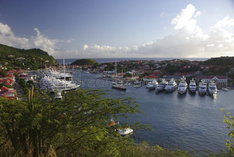 Gustavia Harbor, St. Barths, French West Indies Stock Image - Image of ...