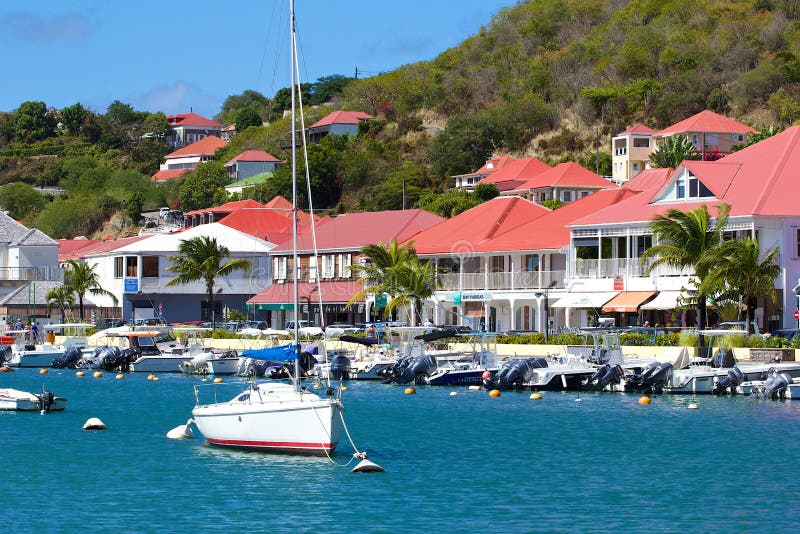 Gustavia Views, St Barths, Caribbean Editorial Image - Image of ...